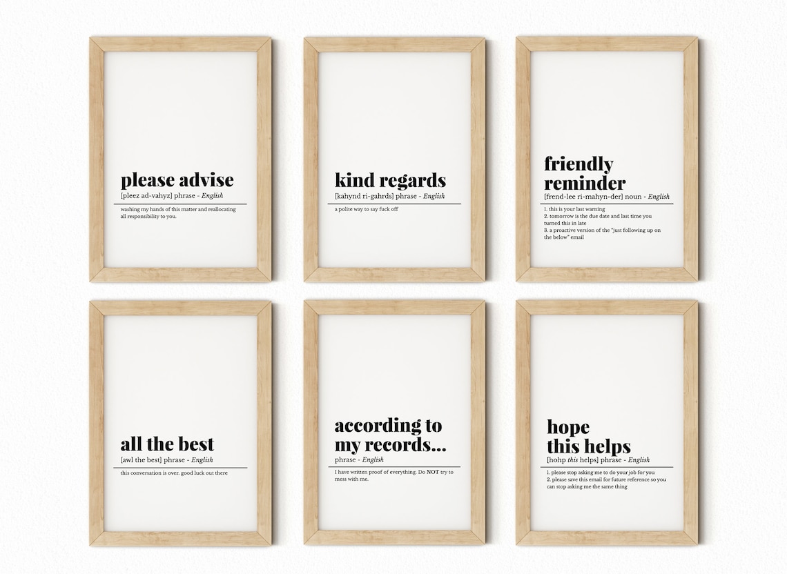 Office Wall Art Set 40 Printables Home Office Decor Work | Etsy