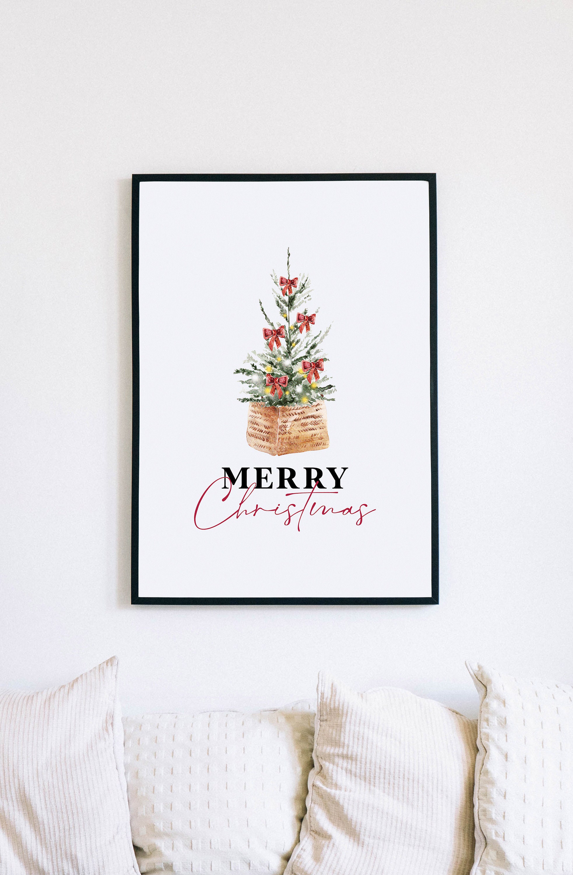 Christmas Prints, Merry Christmas Print, Christmas Printable Wall Art ...
