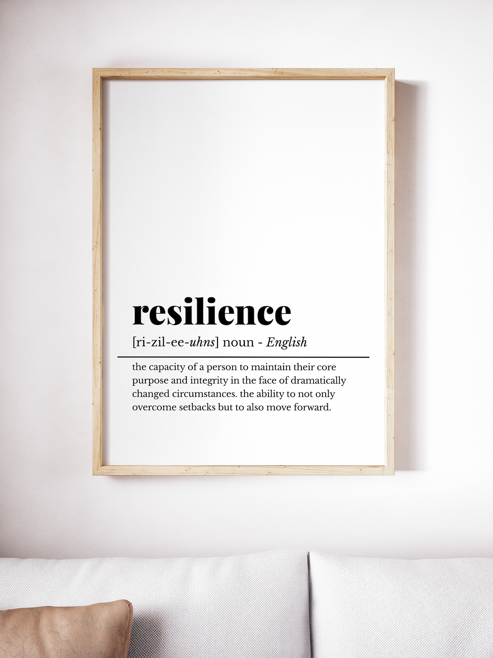 Resilience Definition Print Printable Wall Art Resilience - Etsy