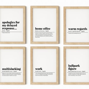 Office Wall Art Set, 40+ Printables, Home Office Decor, Work From Home ...