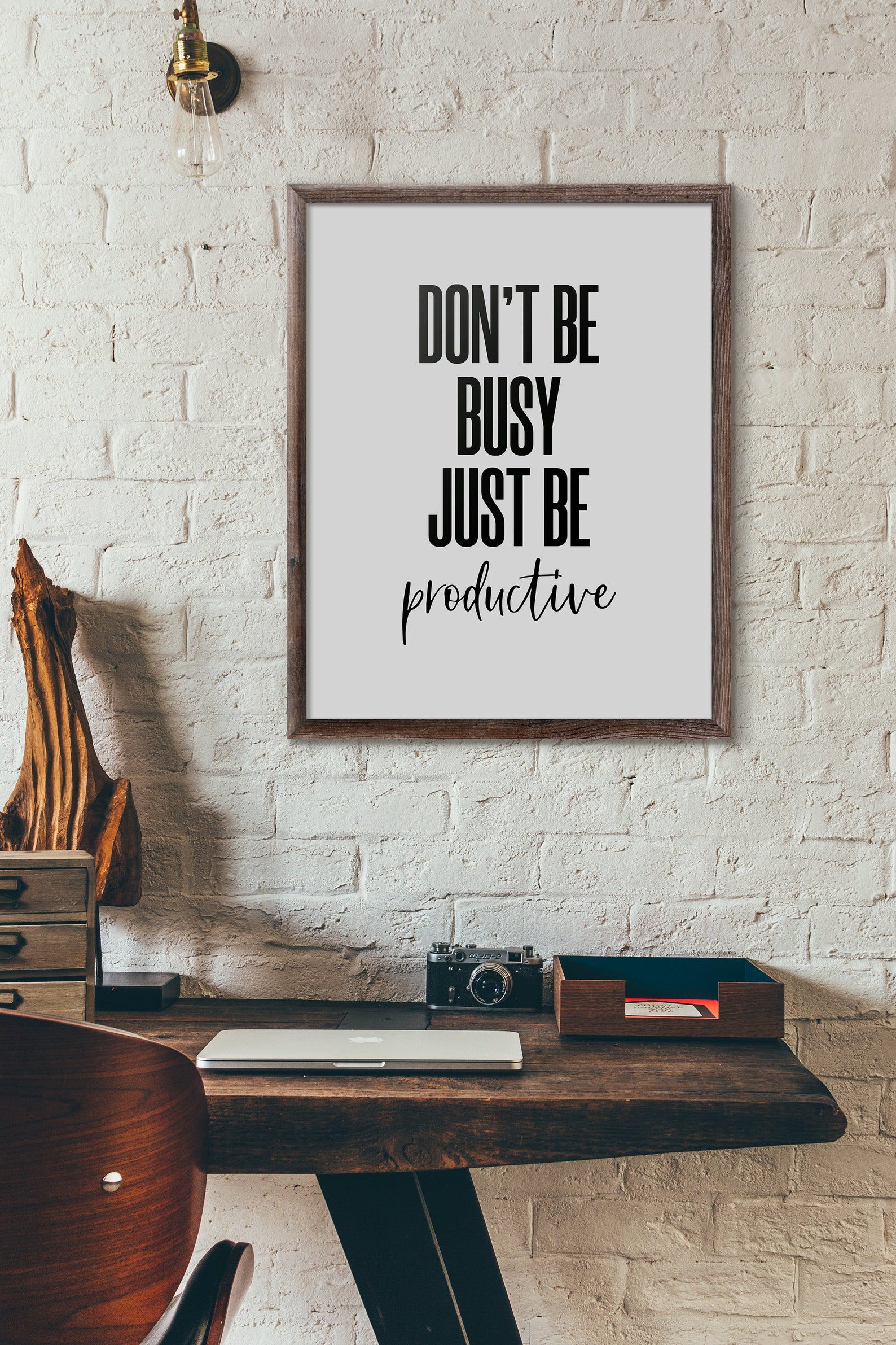 Don't Be Busy Just Be Productive Busy Poster Productive - Etsy
