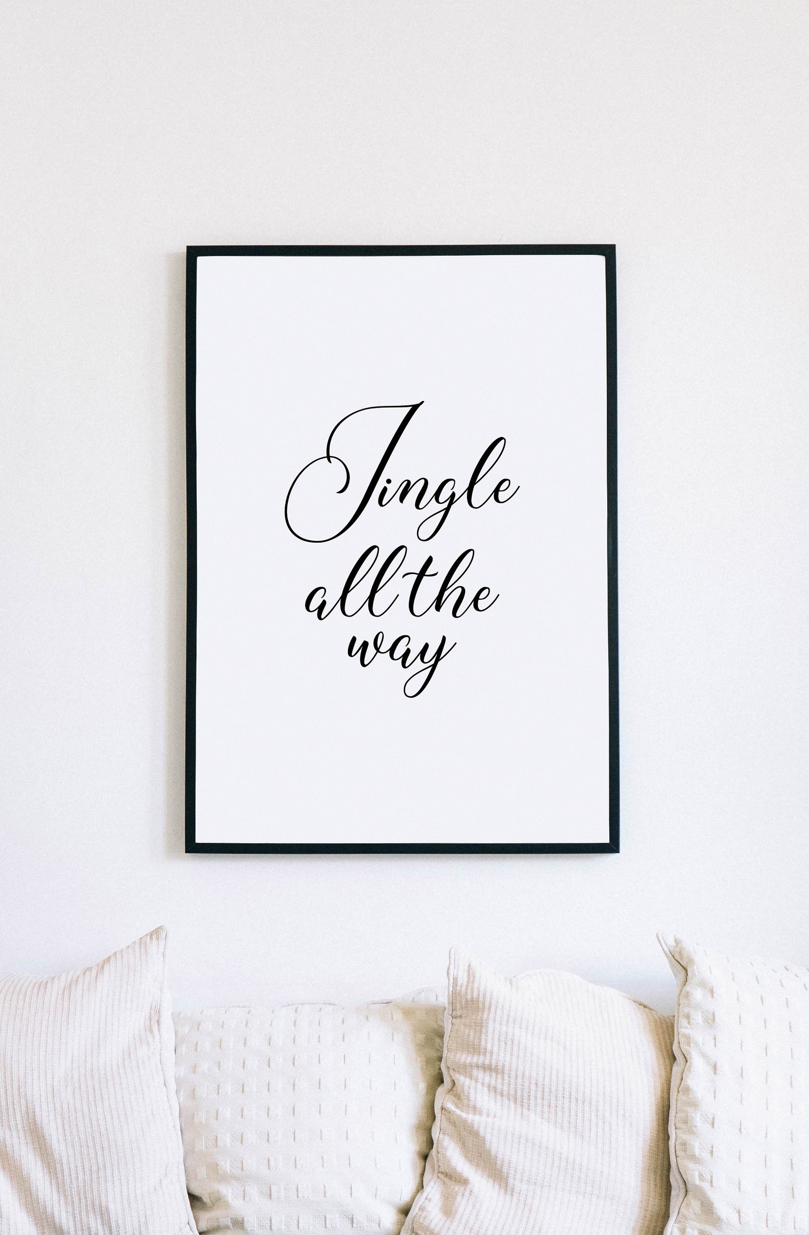 Christmas Printables Jingle All the Way Print Christmas Wall - Etsy