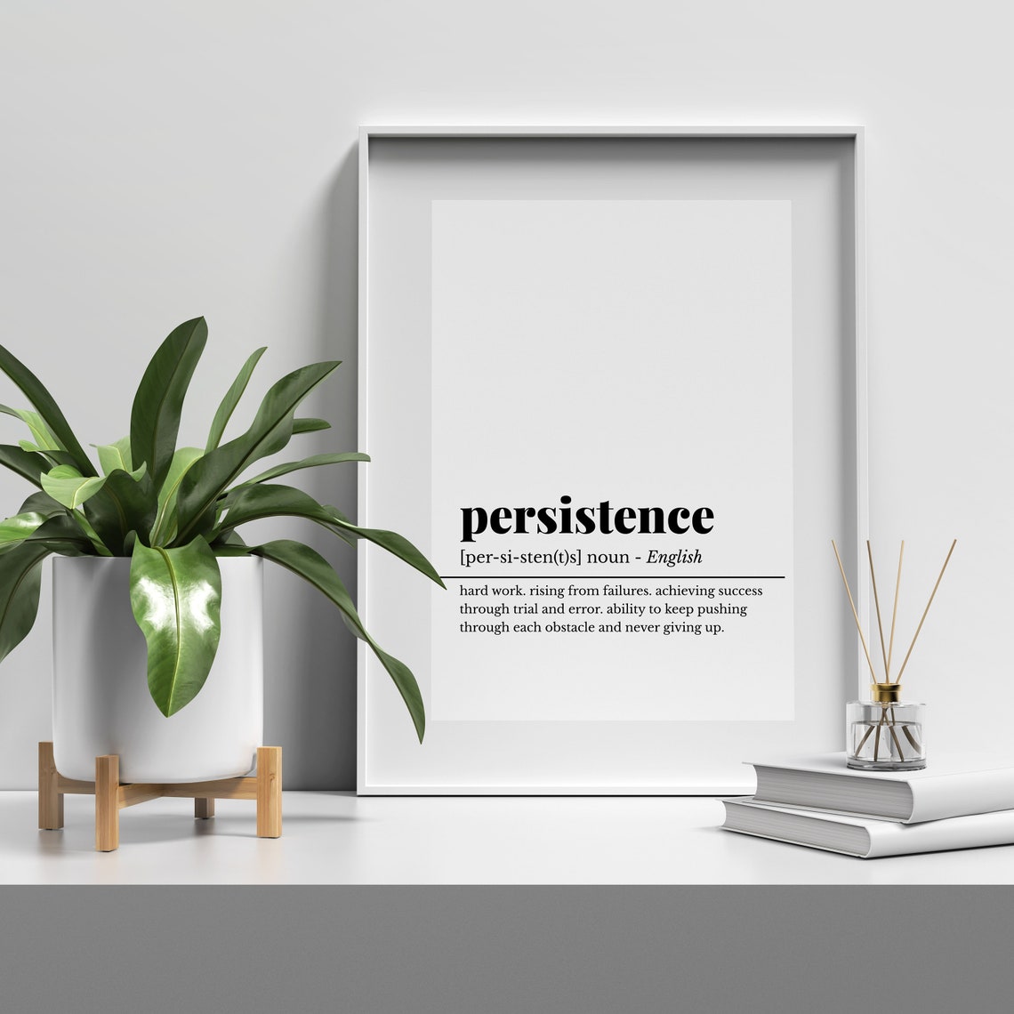 Persistence Definition Printable Wall Art Persistence | Etsy
