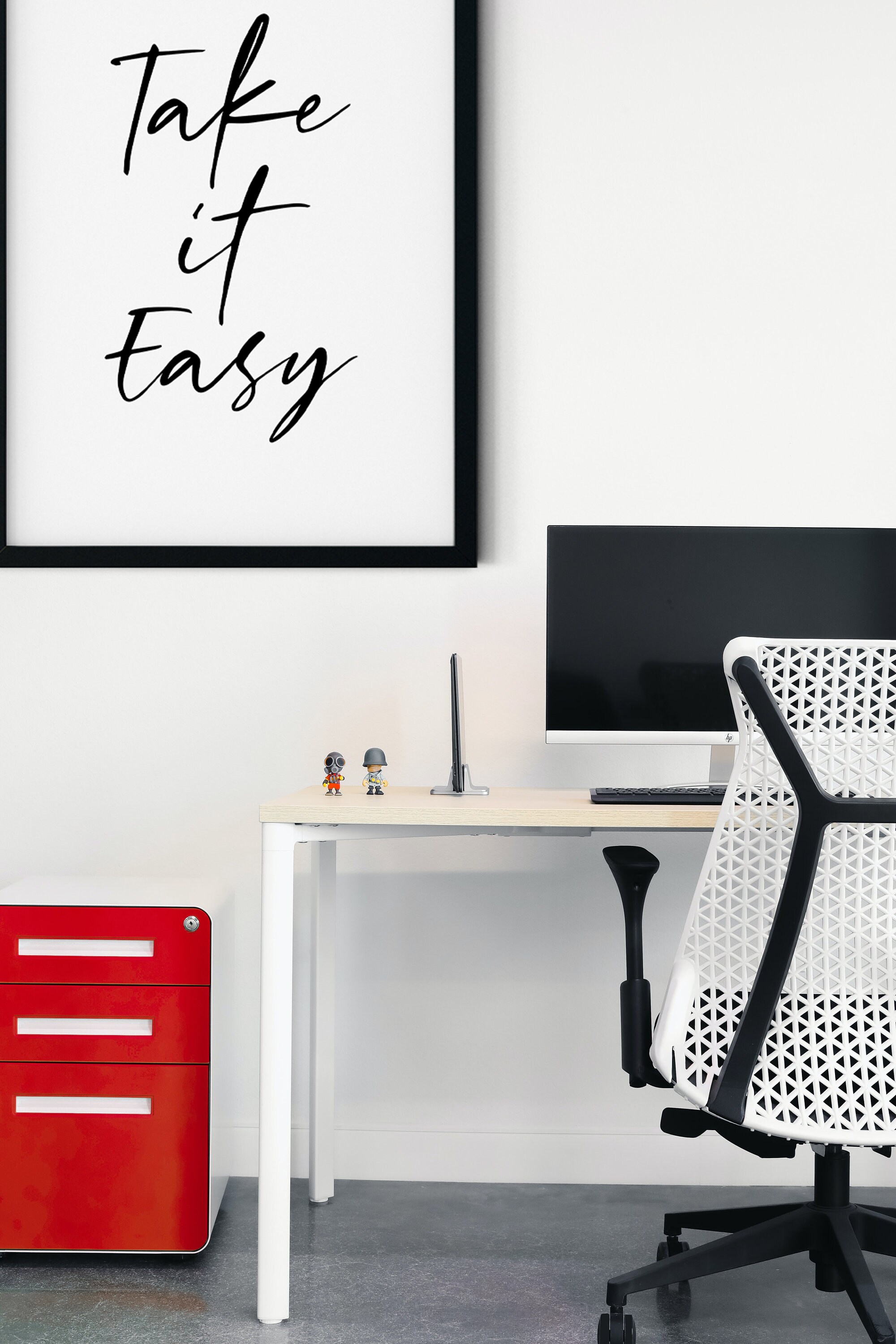 Motivational Print, Take It Easy Quote, Printable Wall Art, Printable ...