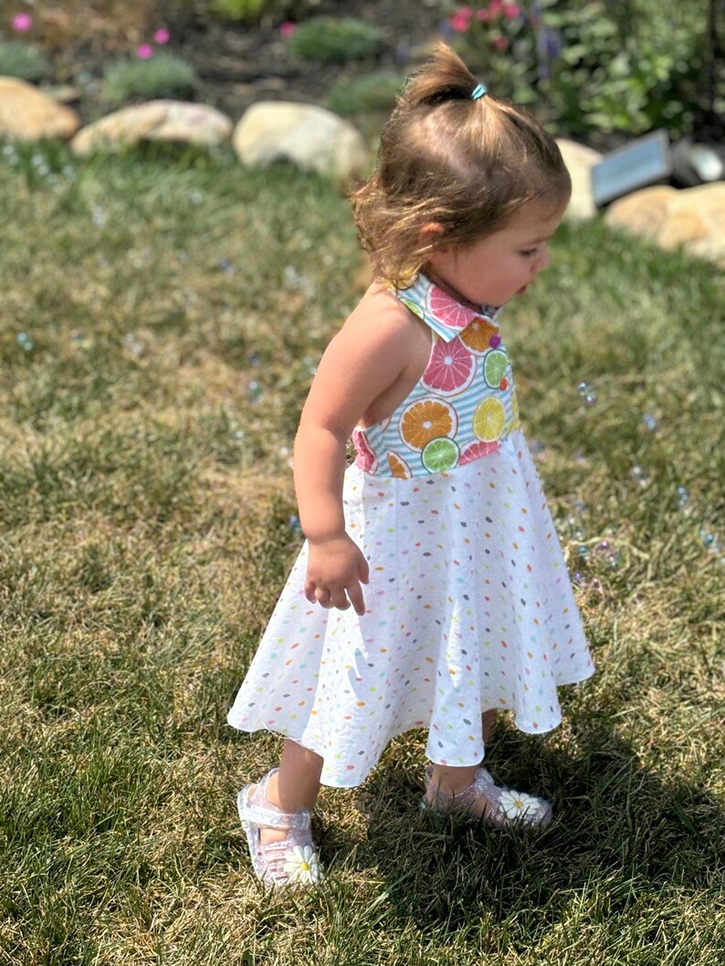 Girls PDF Sewing Pattern Dress Size 1-10 - Etsy