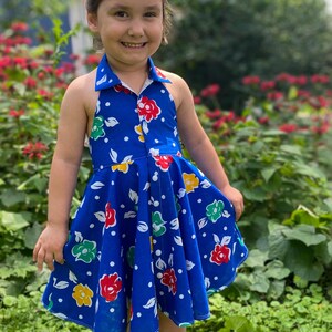 Girls PDF Sewing Pattern Dress Size 1-10 - Etsy