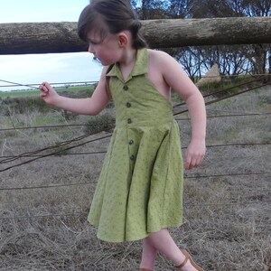 Girls PDF Sewing Pattern Dress Size 1-10 - Etsy
