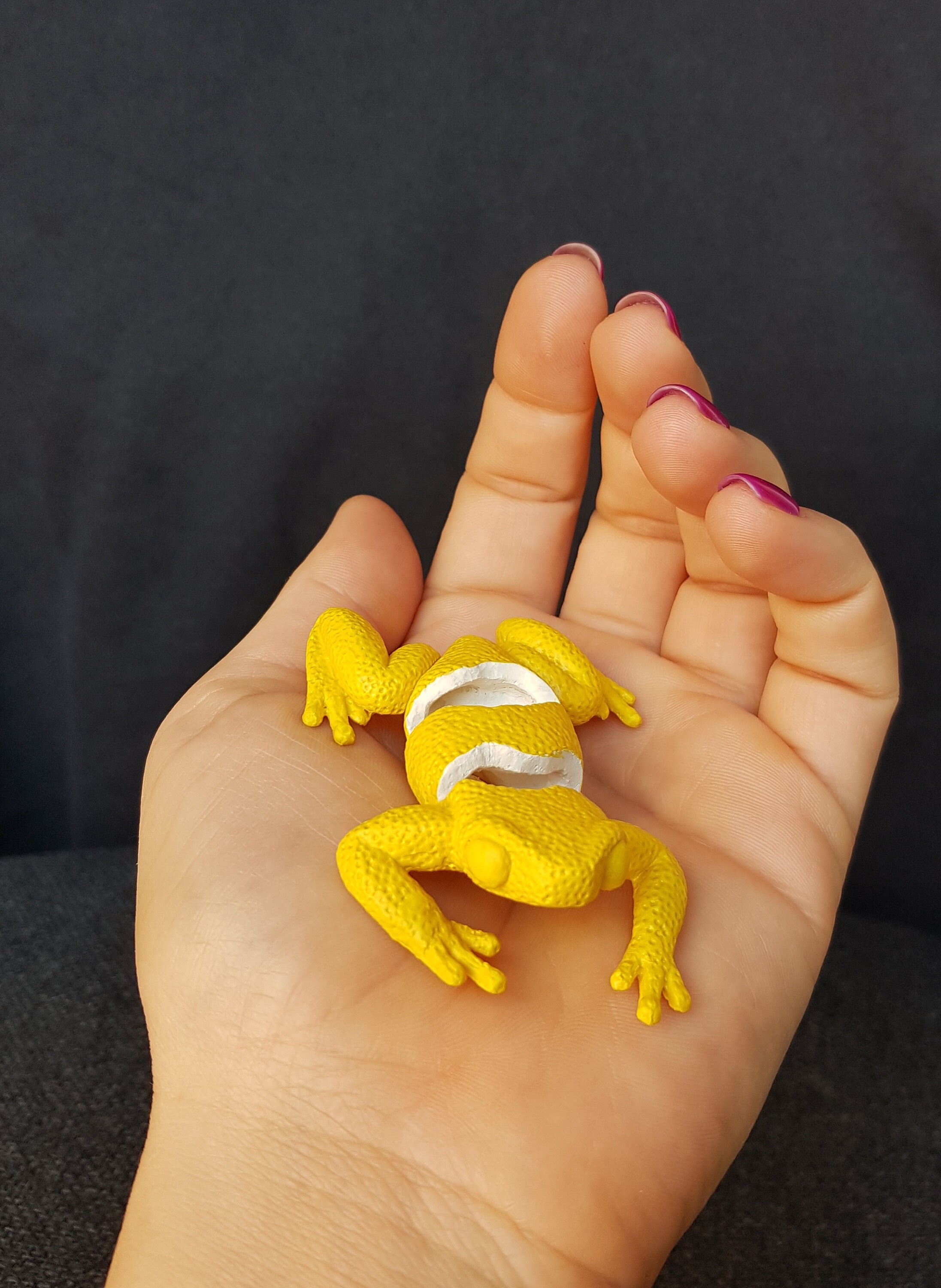 Mini Lemon Frog Limited Edition, Collectible Miniature Sculpture ...