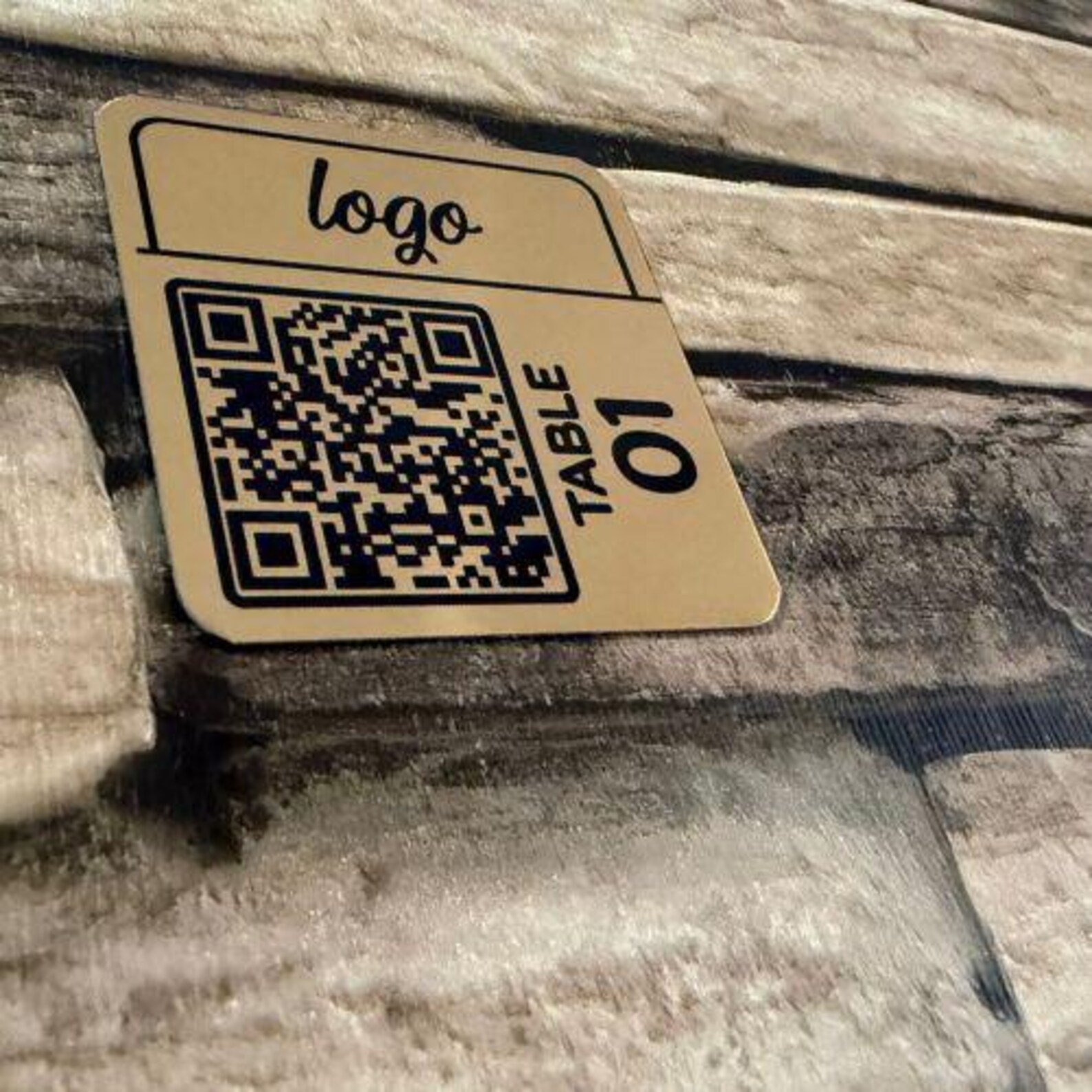 Customizable QR Code Table Number Sign: Restaurant Menu Marketing Tool - Etsy