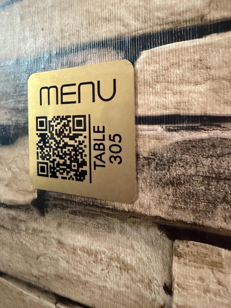 Scan to View Menu QR Code Sign - Customizable Digital Menu - Restaurant ...