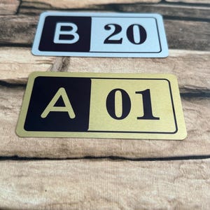 Custom Metal Door Number Sign: Gold & Silver Room Plate - Etsy
