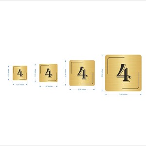 Adhesive Aluminum Number Labels: Customizable Office Decor - Etsy