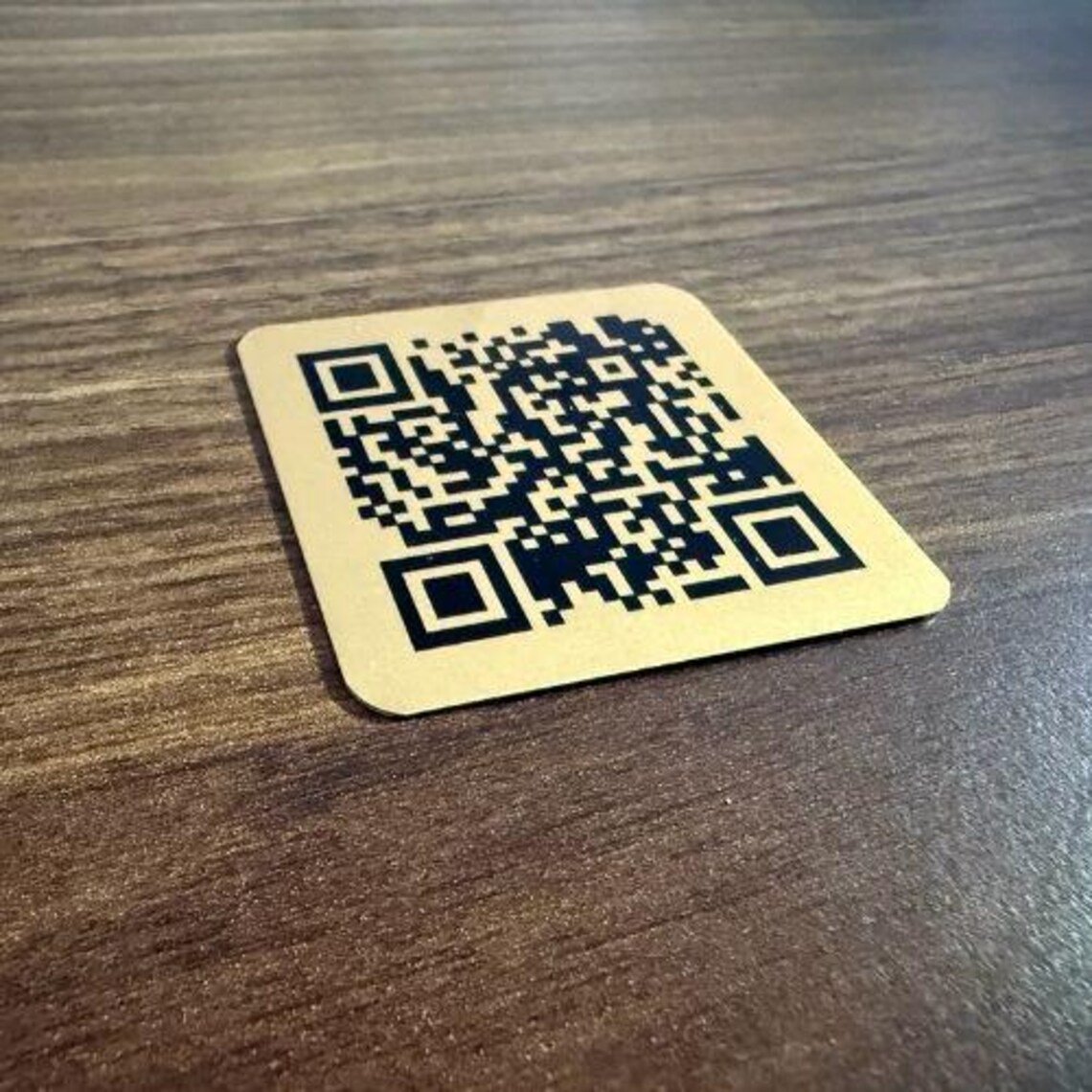 Customizable Aluminum QR Code Table Sign - Perfect for Events, Weddings ...