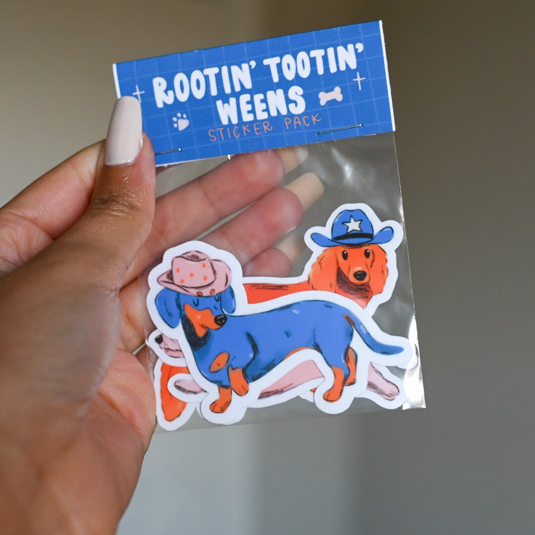 Rootin Tootin Weenie Dogs Sticker Pack - 3PC MATTE - Etsy
