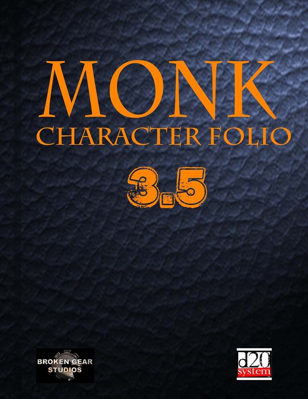 Dungeons and Dragons Monk Character Sheet Portfolio 3.5 - Etsy