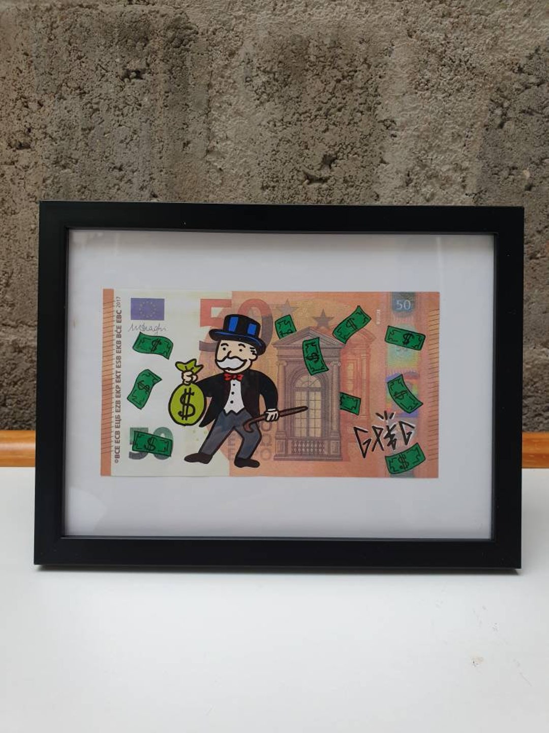 Monopoly Banknote Framed - Etsy