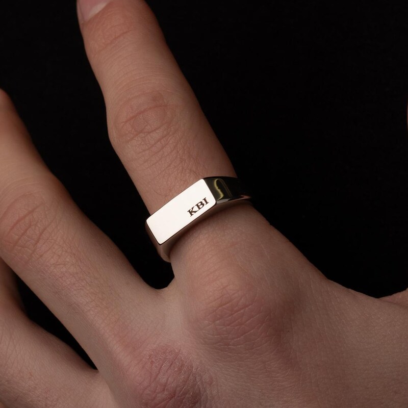 Silver Men Rings Custom - Etsy UK