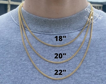 20 inch curb chain gold store
