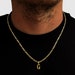 Custom Letter Chain Necklace for Mens and Woman, 18k Gold Personalised ...