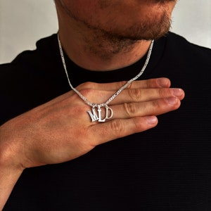 Custom Letter Chain Necklace for Mens and Woman, 18k Gold Personalised ...