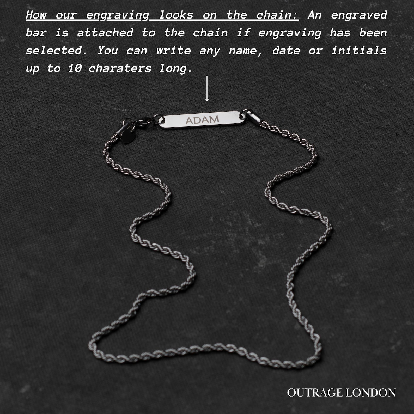 Mens Chain | Gold Rope Personalised Chain Necklace | Gold Chains for ...