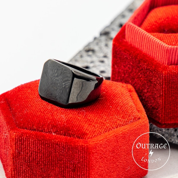 Square Signet Ring - Etsy