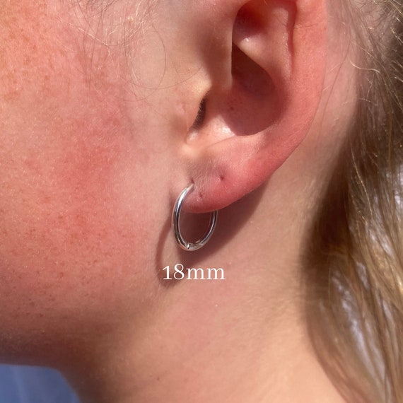 Mens Hoop Earrings Size Chart