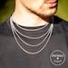 Silver Chain for Men | Mans 3mm Rope Chain | 20 Inch Rope Chain | Mens ...