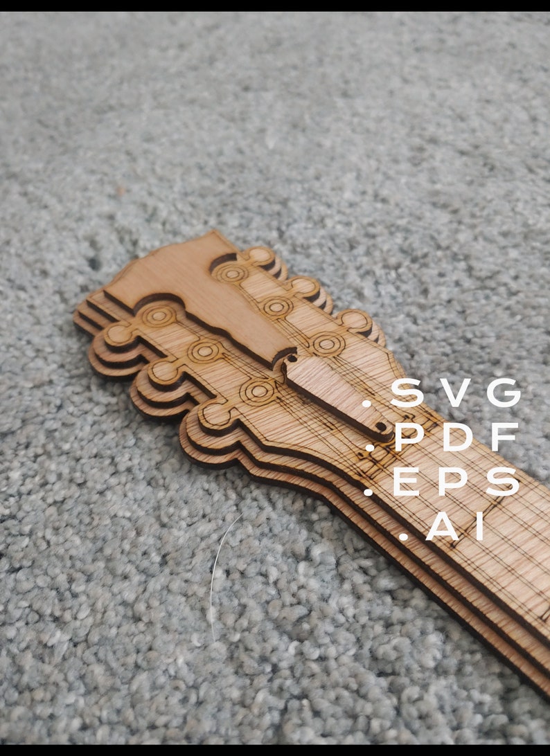 Digital File - 3d Gibson SG Guitar Laser Cut Art Piece for -svg-pdf-ai ...