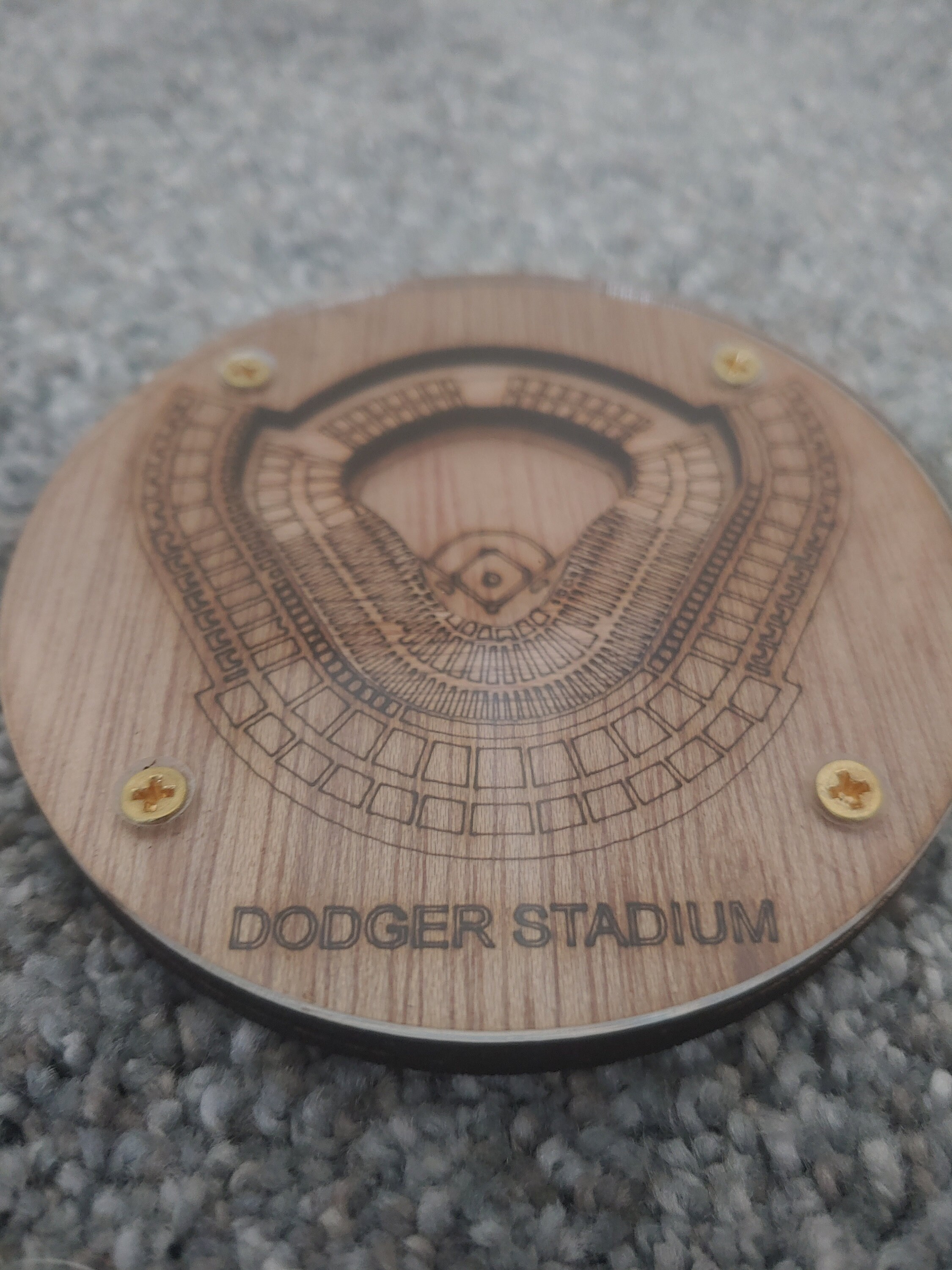 Dodger Stadium Layered Coaster, Stadium Coaster, 3D Wood Coaster ...