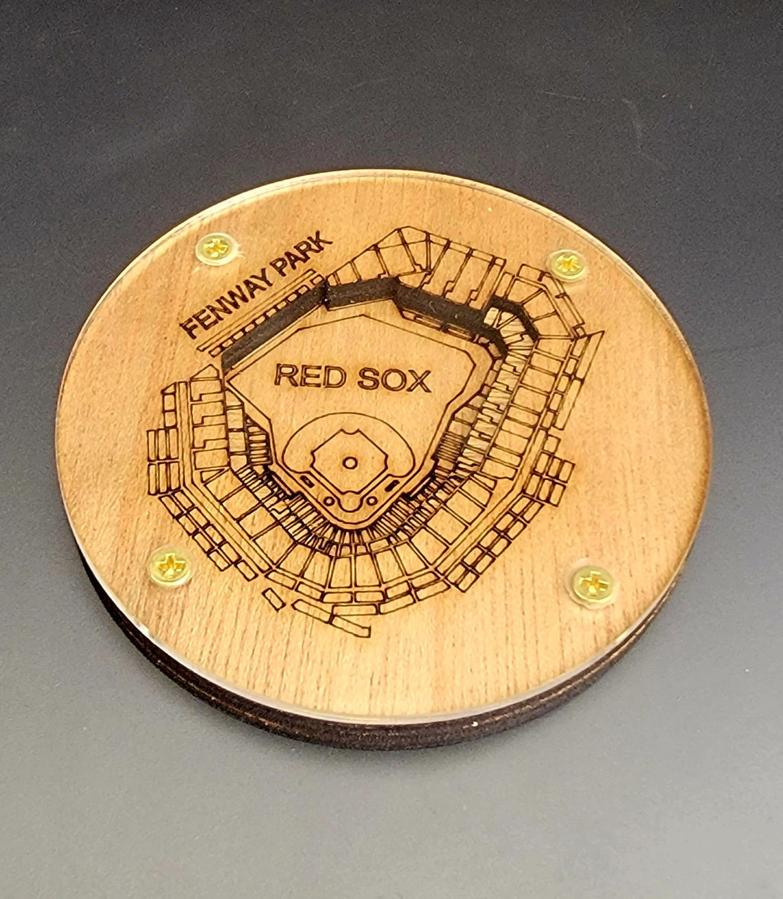 Fenway Park Layered Coaster, Stadium Coaster, 3D Wood Coaster, Sports ...