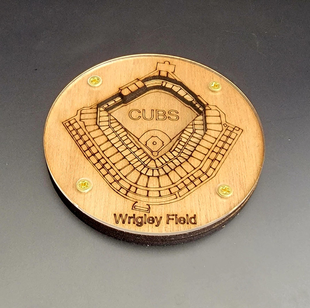 Wrigley Field Layered Coaster, Stadium Coaster, 3D Wood Coaster, Sports ...