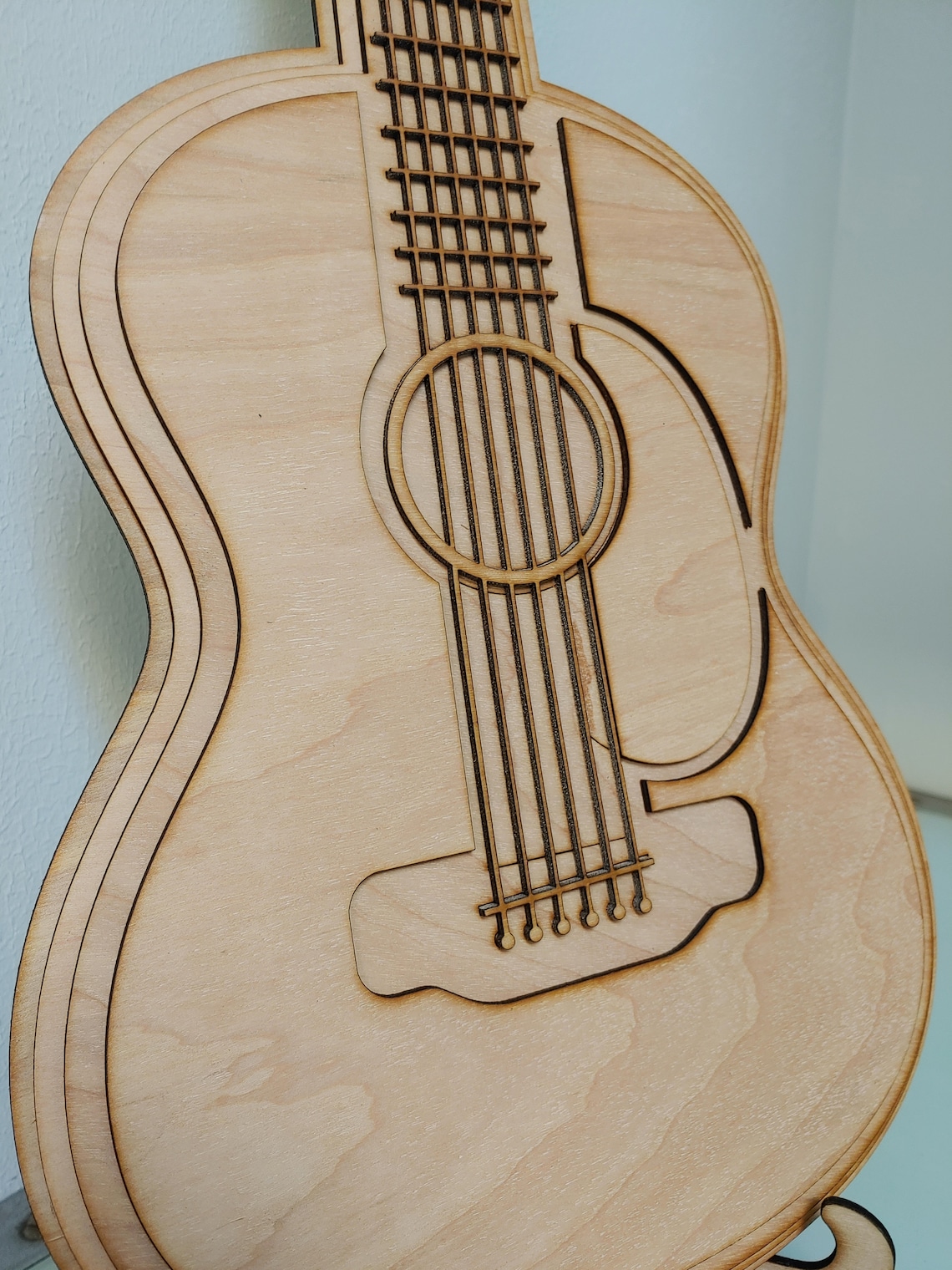 Digital File 3D Acoustic Guitar Laser Cut Art Piece - Etsy