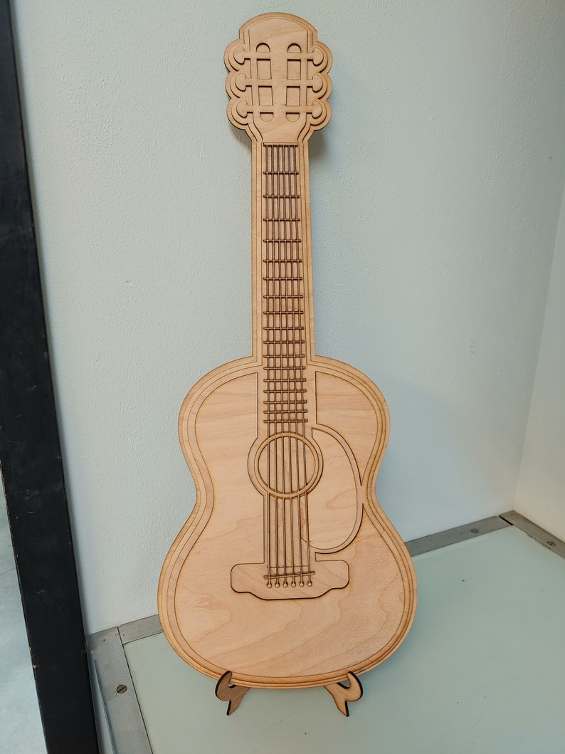 Digital File - 3D Acoustic Guitar Laser Cut Art Piece For-svg-pdf-ai ...