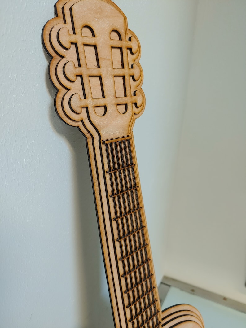 Digital File 3D Acoustic Guitar Laser Cut Art Piece For-svg-pdf-ai ...