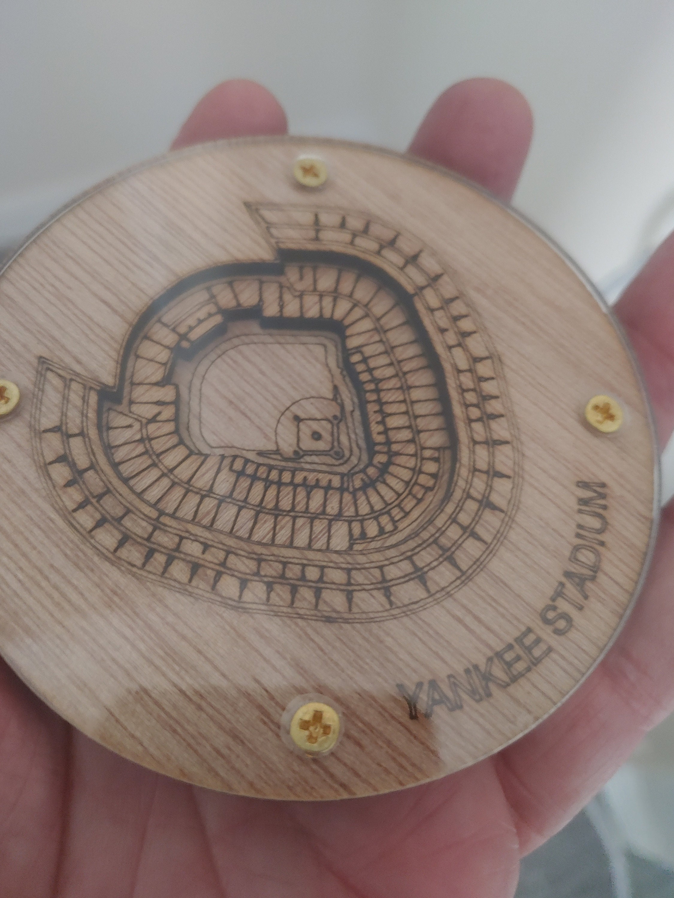 Yankee Stadium Layered Coaster, Stadium Coaster, 3D Wood Coaster ...