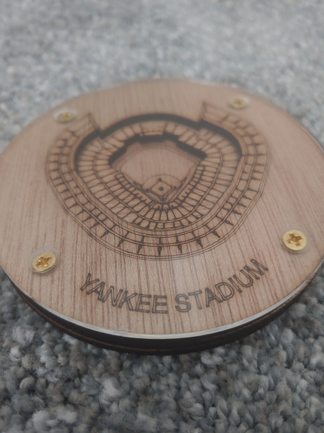 Yankee Stadium Layered Coaster, Stadium Coaster, 3D Wood Coaster ...