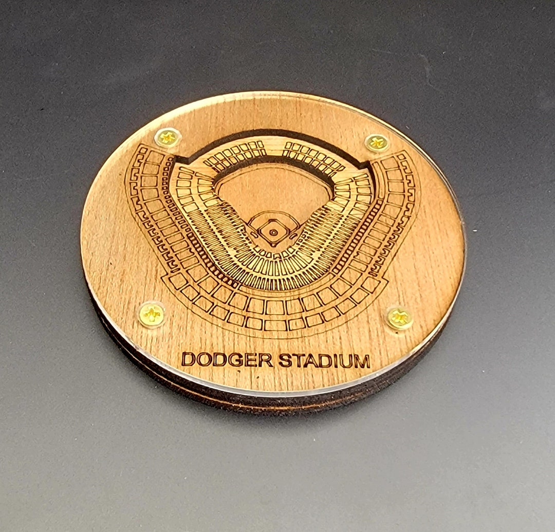 Dodger Stadium Layered Coaster, Stadium Coaster, 3D Wood Coaster ...