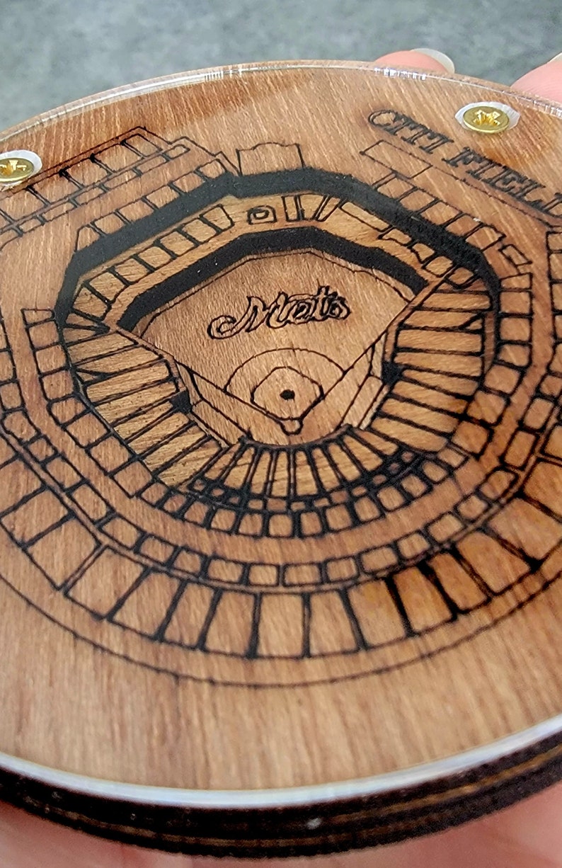 Mets Citi Field Layered Coaster Stadium Coaster 3D Wood - Etsy