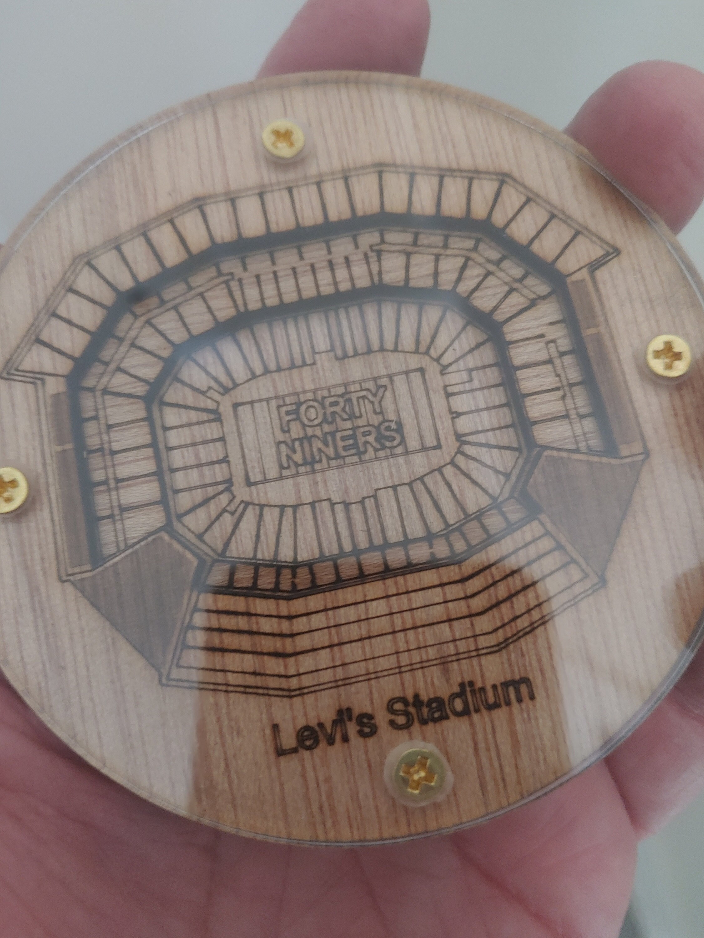 Levi's Stadium Layered Coaster, Stadium Coaster, 3D Wood Coaster ...
