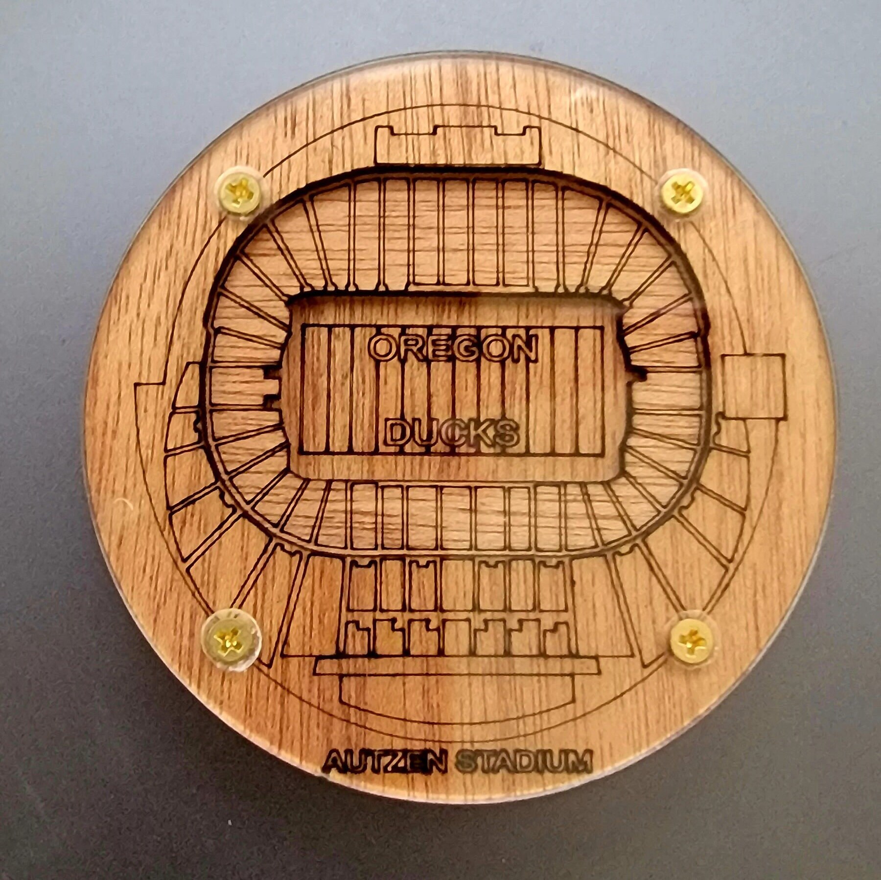 Autzen Stadium Layered Coaster, Stadium Coaster, 3D Wood Coaster ...