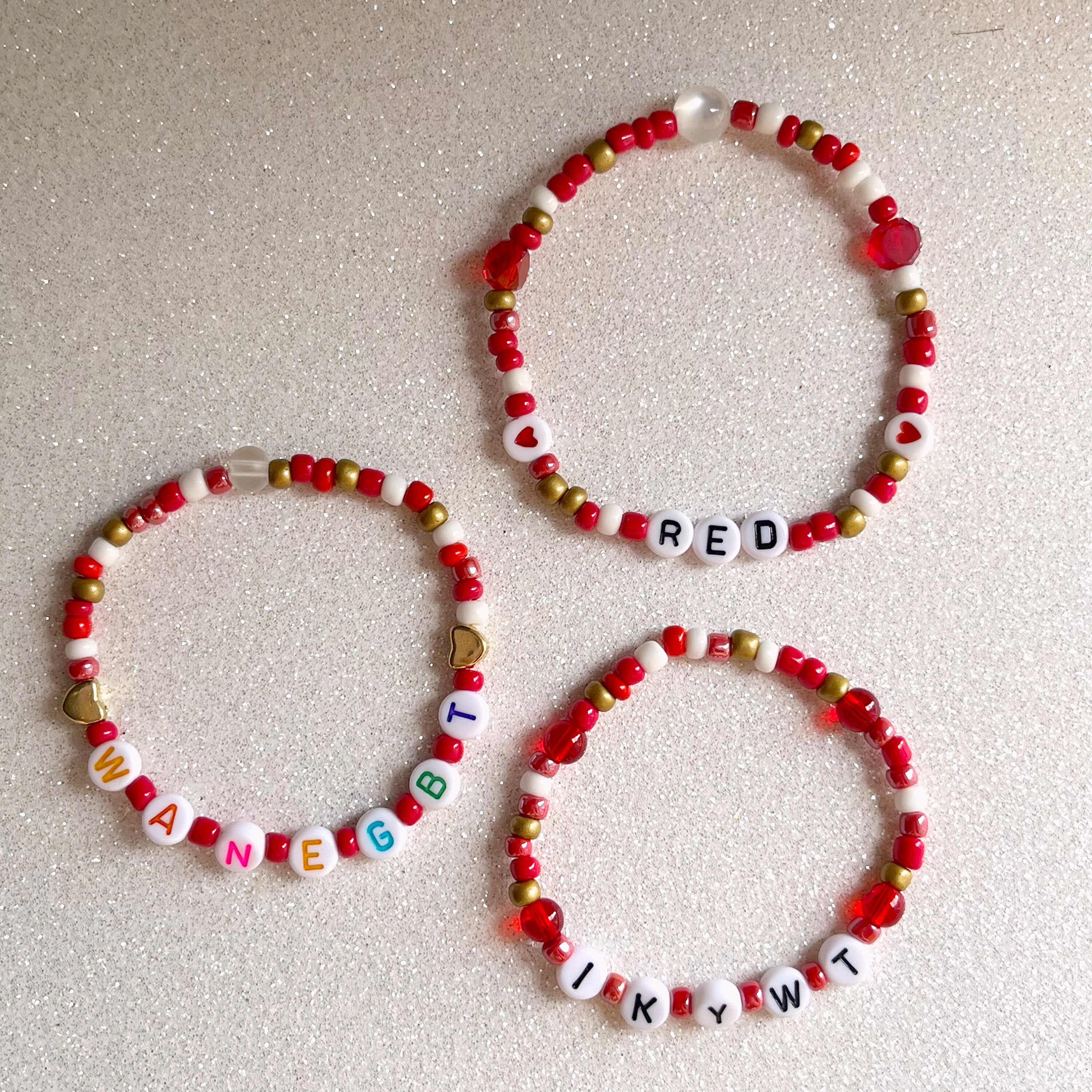Taylor Swift the Eras Tour Red Era Friendship Bracelets Bundle - Etsy