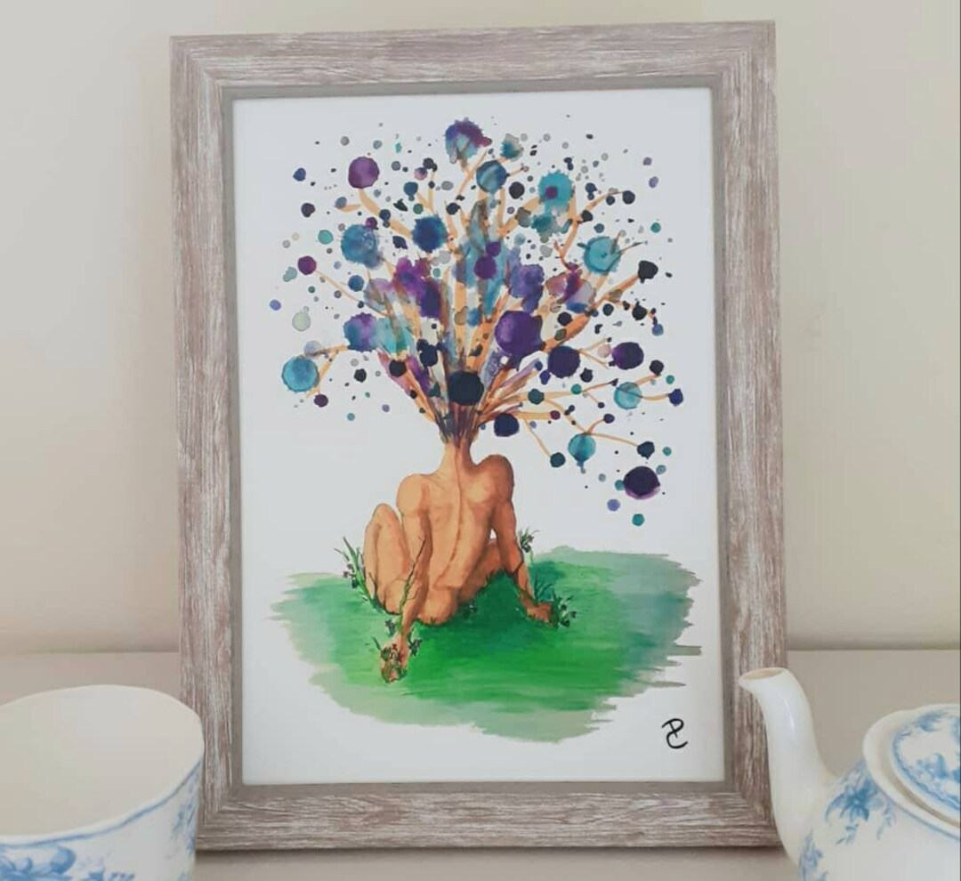 Spring Dryad an A4 Fantastical High Quality Giclée - Etsy