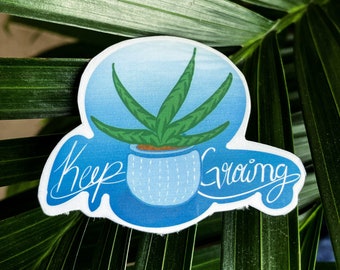 Aloe There Vinyl Sticker / Plant Sticker / Positivity Sticker - Etsy