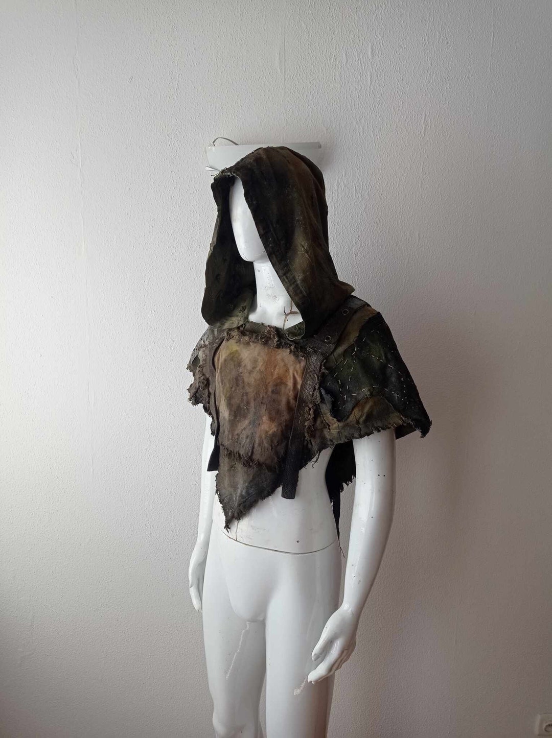 Rusty Post Apocalyptic Short Poncho Post Apocalyptic - Etsy