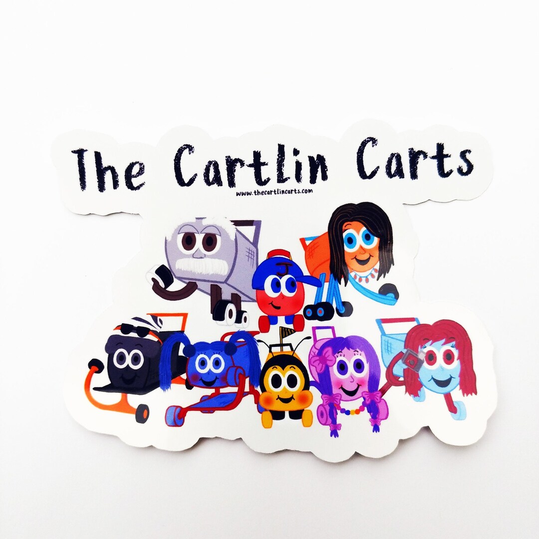 The Cartlin Carts Stickers - 3.5 Inch Die Cut Vinyl Waterproof - Etsy