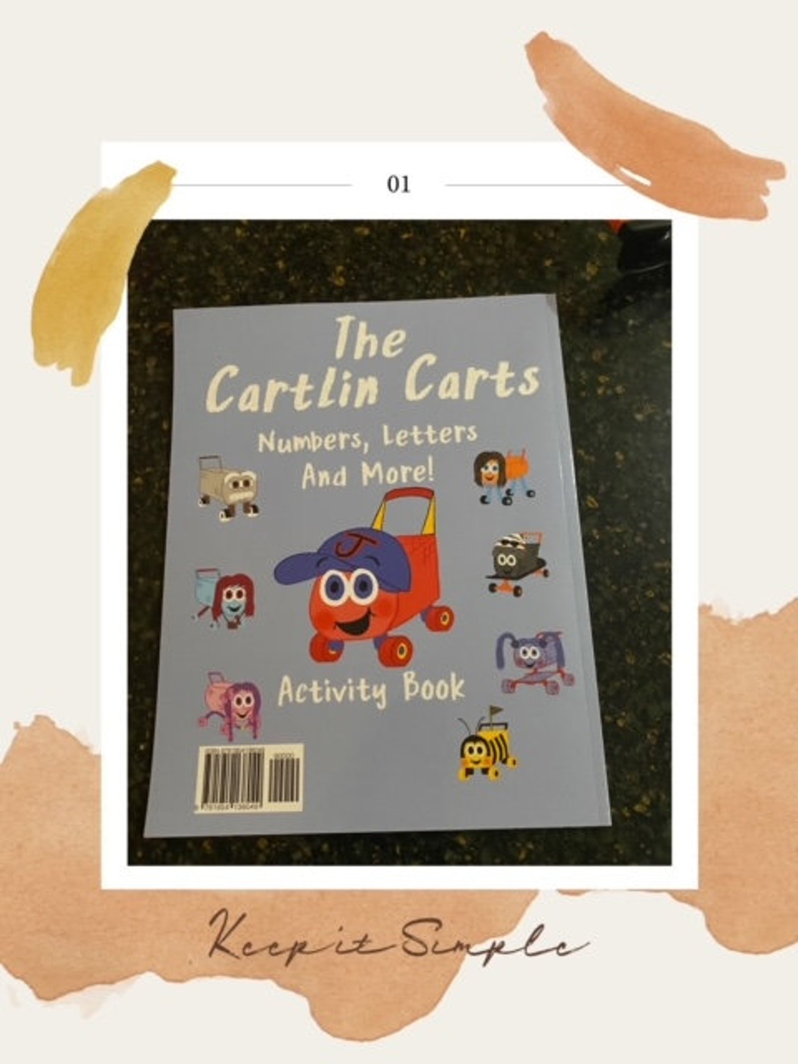 The Cartlin Carts Numbers, Letters and More! Activity Book - Etsy