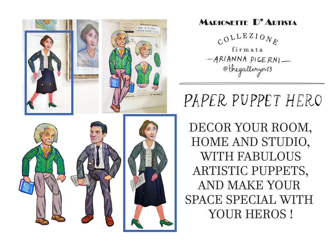 Paper Puppet Virginia - Etsy