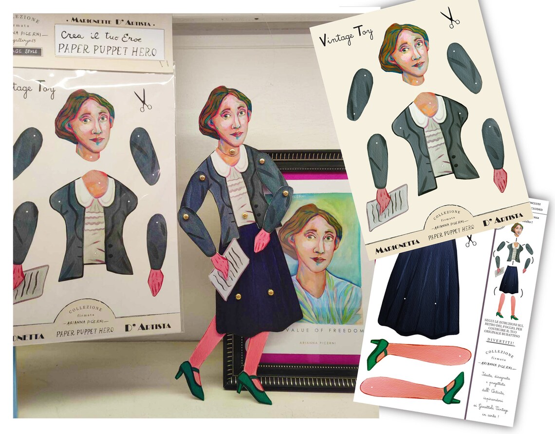 Paper Puppet Virginia - Etsy