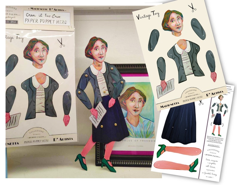 Paper Puppet Virginia - Etsy